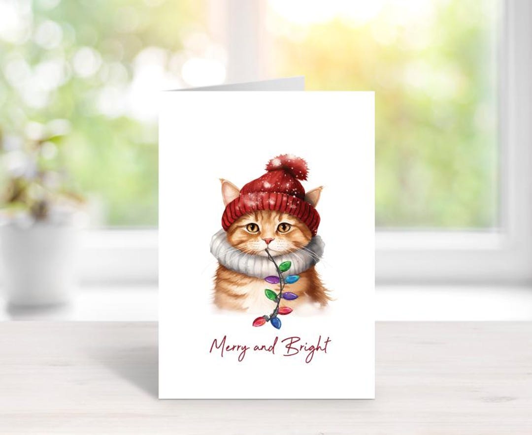 Christmas Cards, Cats, Holiday Cards, Cat Christmas Cards, Christmas ...