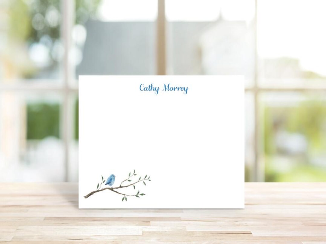 Blue Bird, Blue Bird Note Cards, Bird Stationery, Bird Note Cards, Note ...