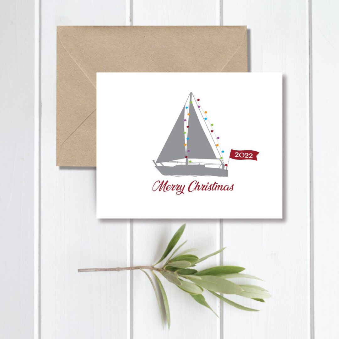 Rustic Christmas Cards Christmas Cards Holiday Cards Boats - Etsy