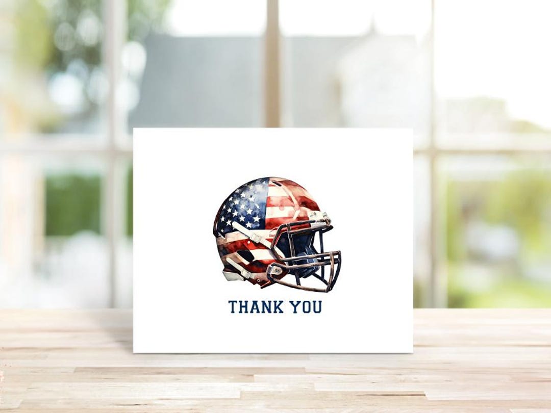 Thank You Cards, Football Themed Cards, Football Thank You Cards ...