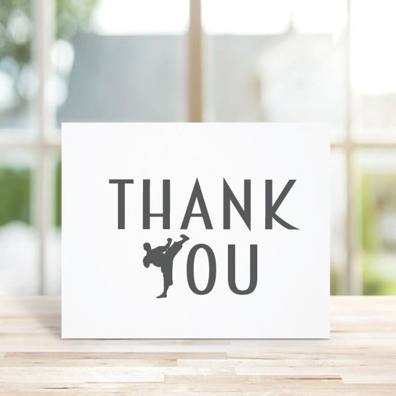 Karate Birthday Card - Etsy