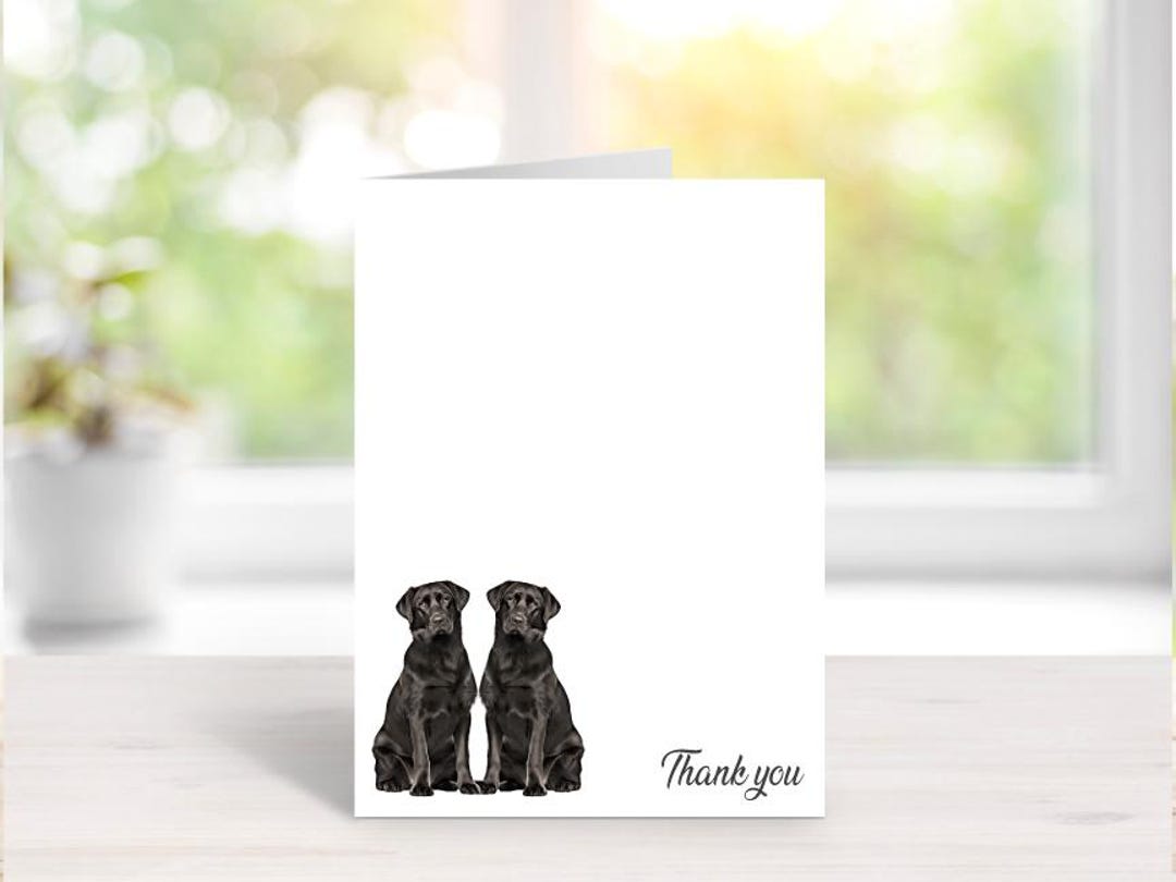 Black Lab,labrador Retriever, Labrador Retriever, Personalized Note ...