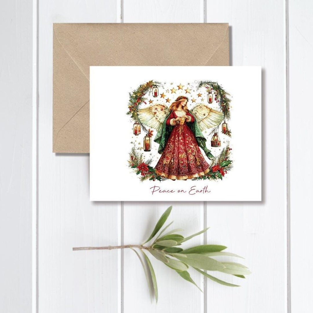 Christmas Cards, Angels, Christmas Angel, Holiday Cards, Rustic Christmas, Angel Cards ...
