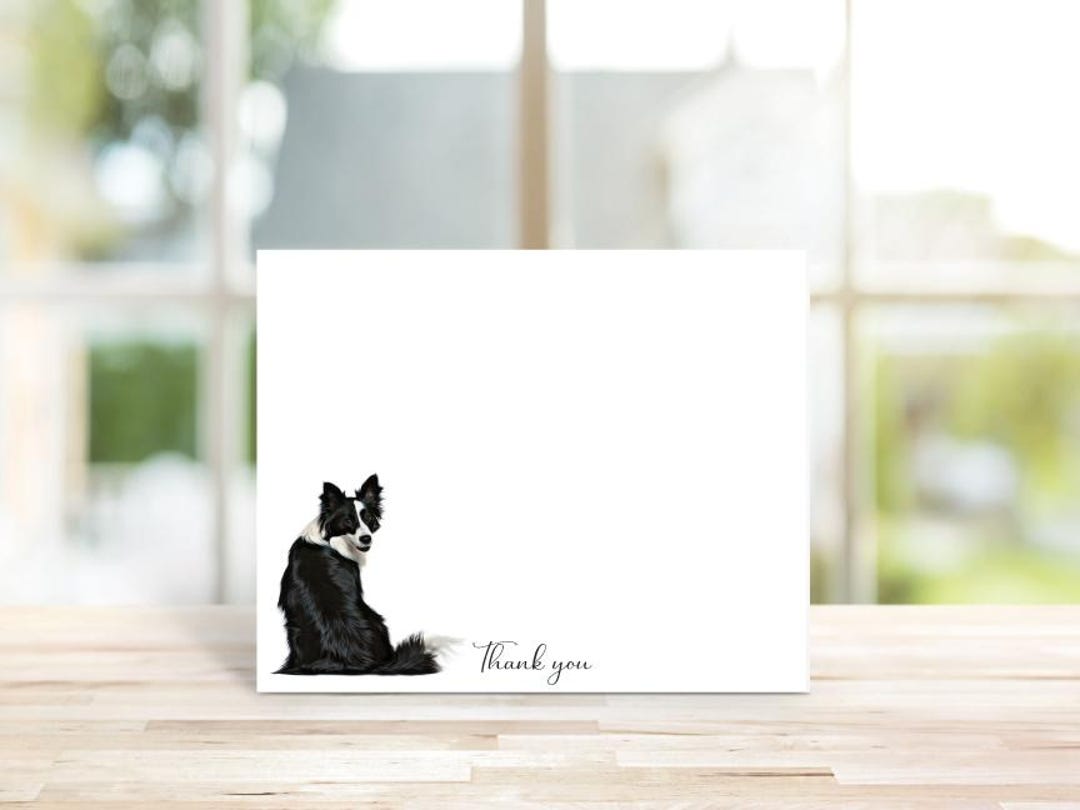 Border Collie Note Cards, Border Collie Sationery, Border Collie, Dog ...