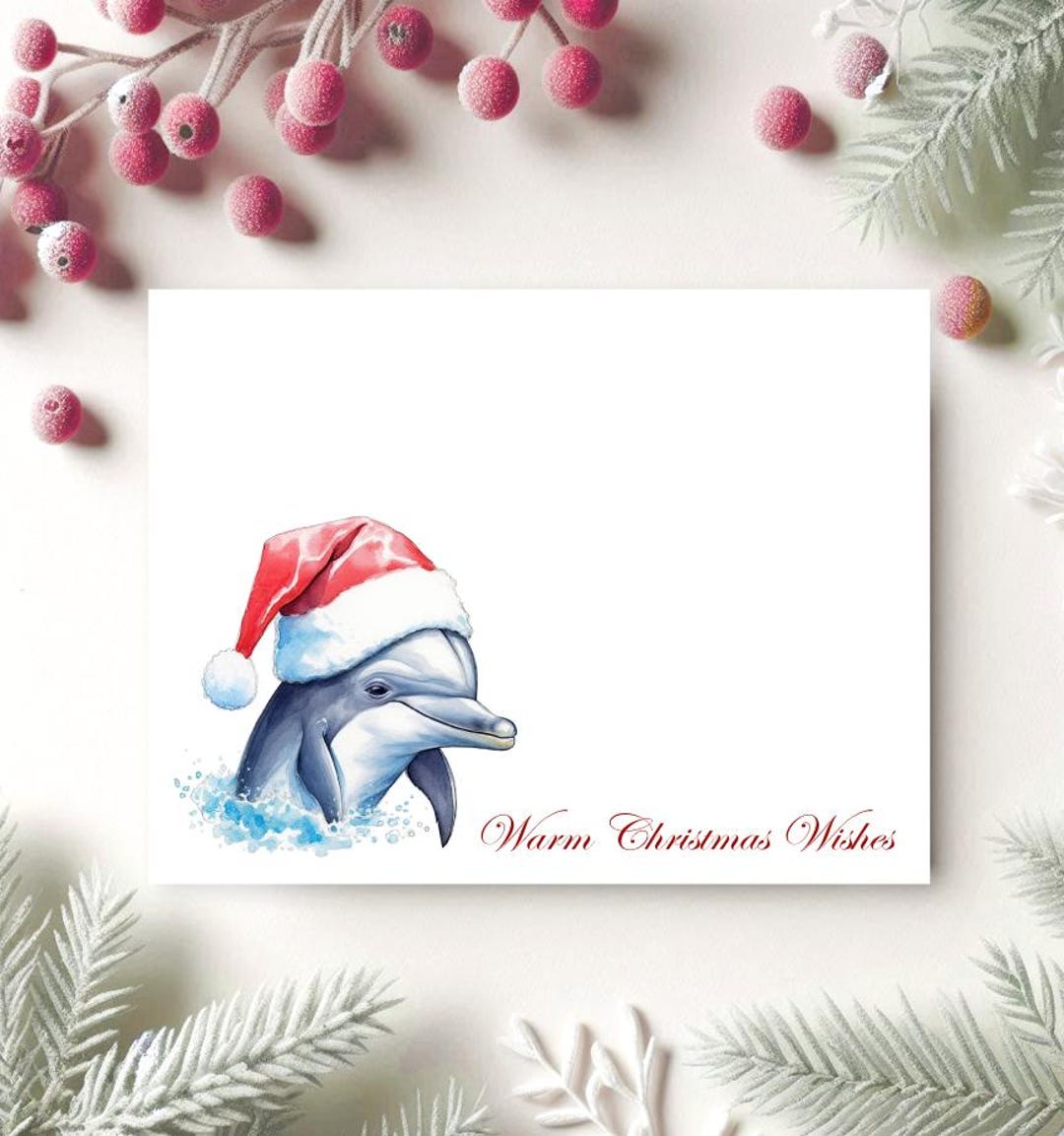 Dolphin Christmas Cards, Holiday Cards, Christmas Cards, Sea Life ...