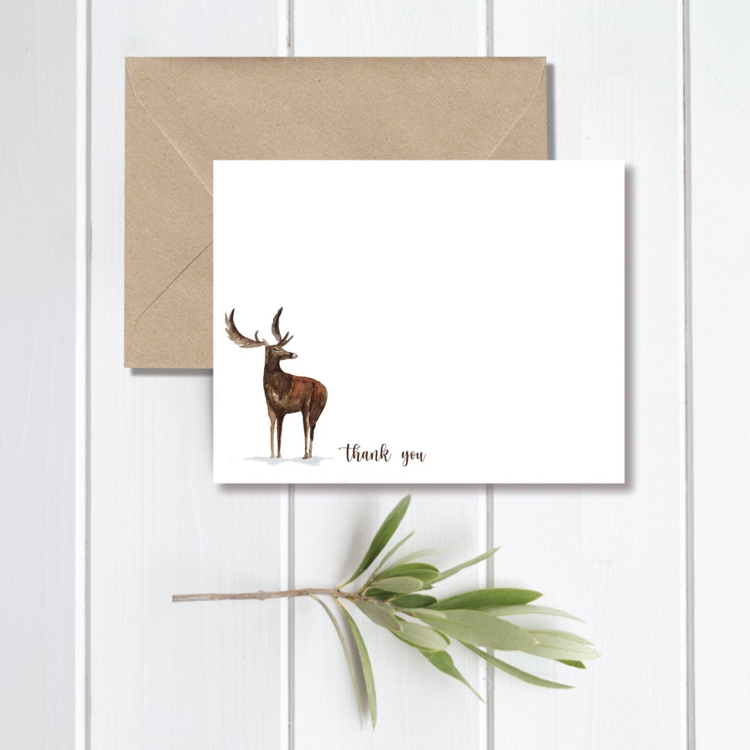 Deer Stationery, Stationery, Personalized Note Cards, Deer Note Cards ...
