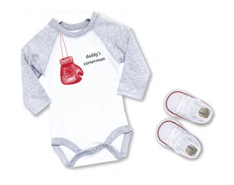 Boxing Baby Bodysuit Boxing Gift for New Dad Daddy's | Etsy