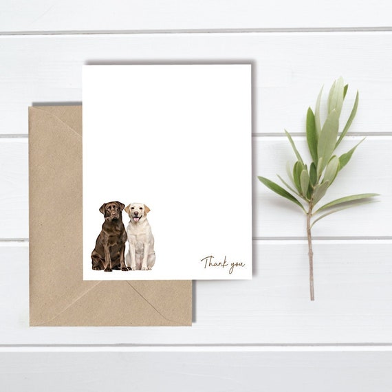 Chocolate Lab Note Cards Labrador Retriever Labrador - Etsy