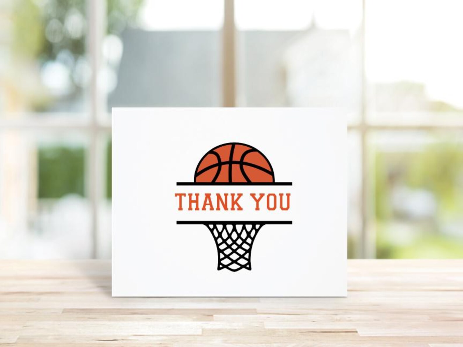 Thank You Cards, Basketball Themed Cards, Basketball Thank You Cards ...