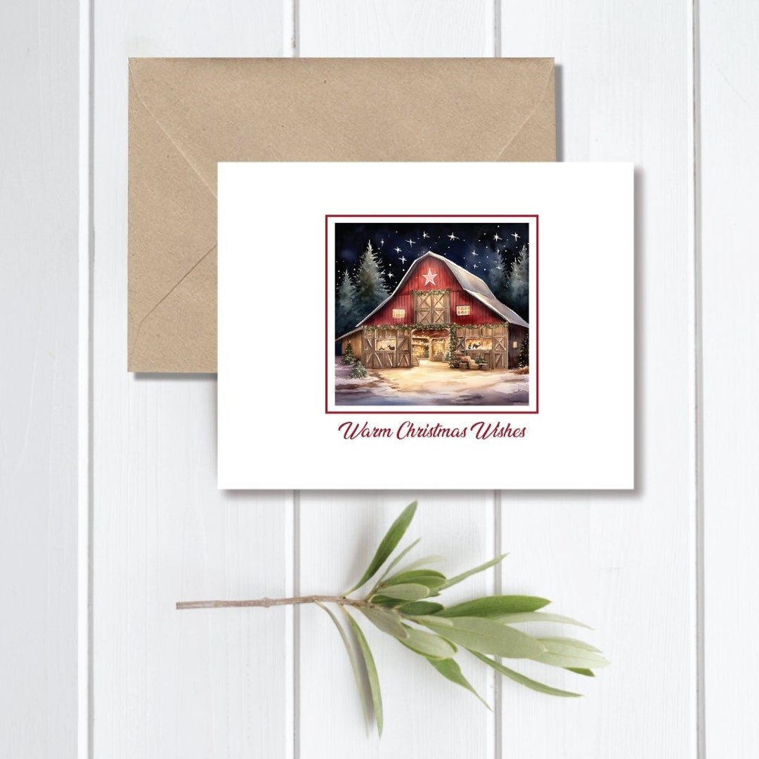 Rustic Christmas Cards, Christmas Cards, Country Christmas, Barn ...