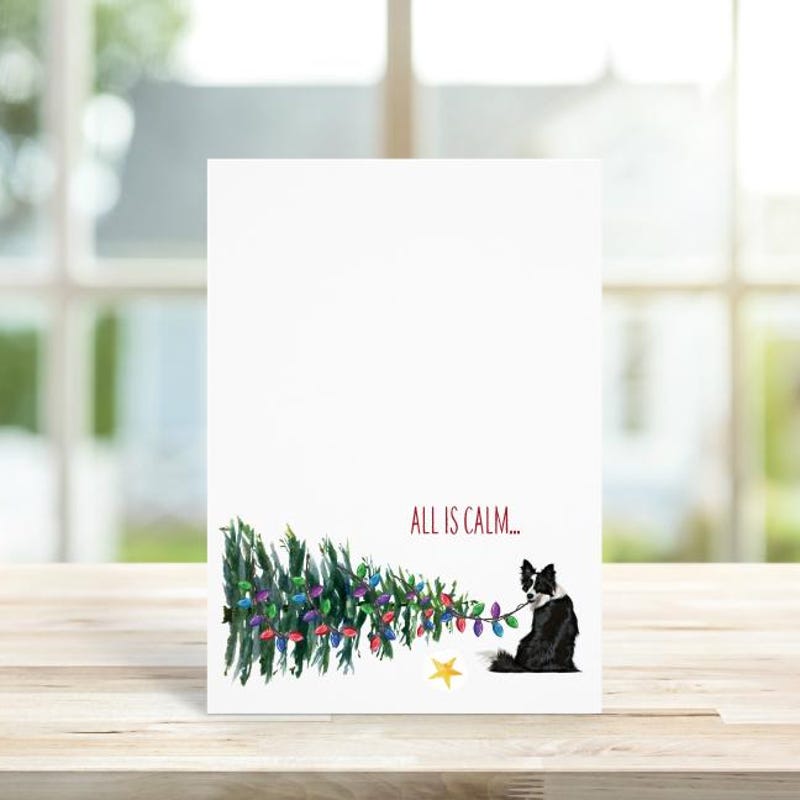 Collie Christmas Card Sets - Etsy