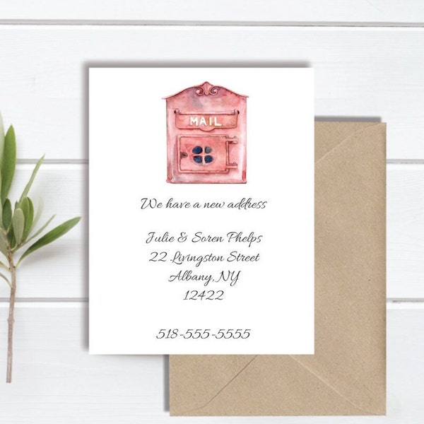 New Address Card - Etsy