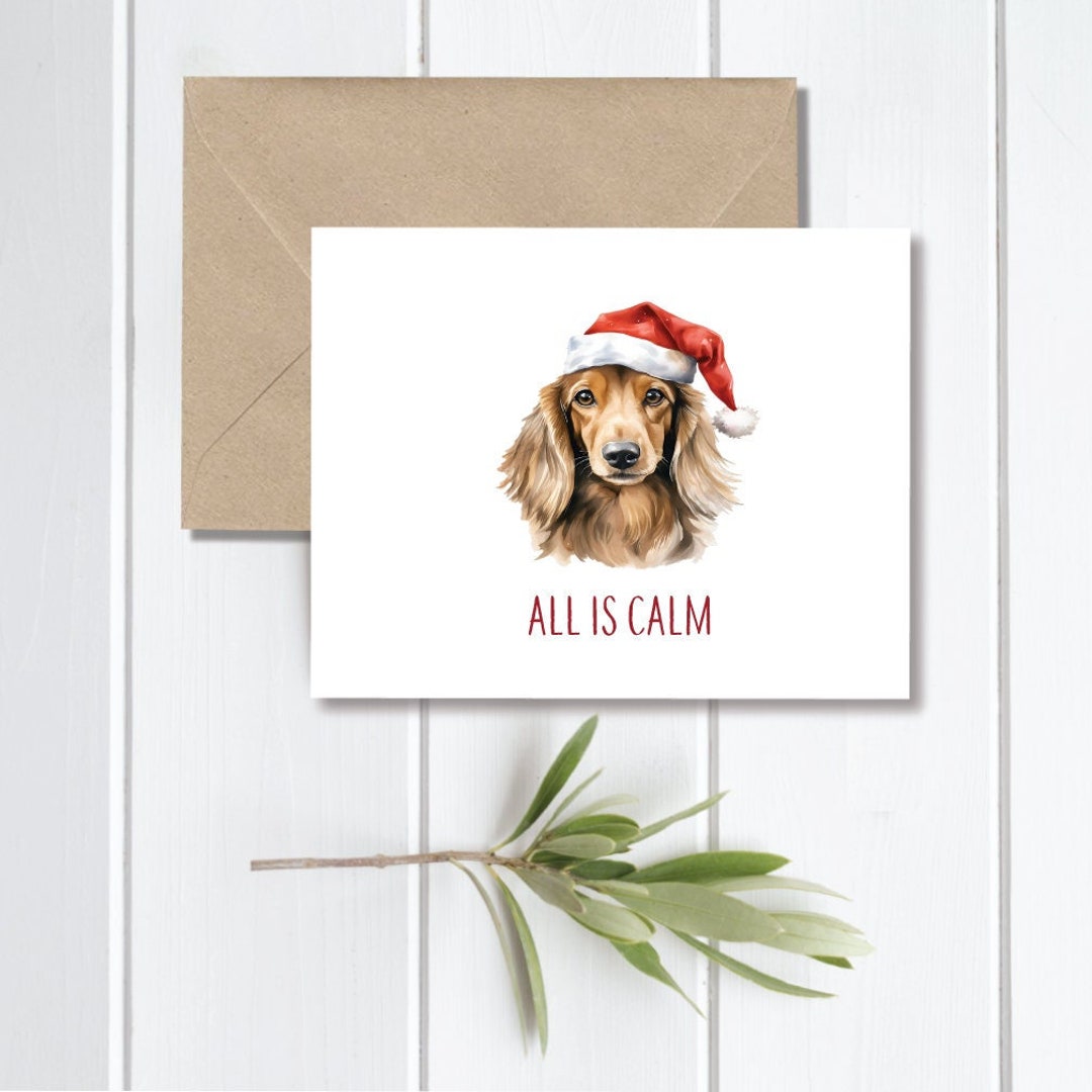 Dachshund, Dog Christmas Cards, Holiday Card Set, Dogs, Dog Stationery ...