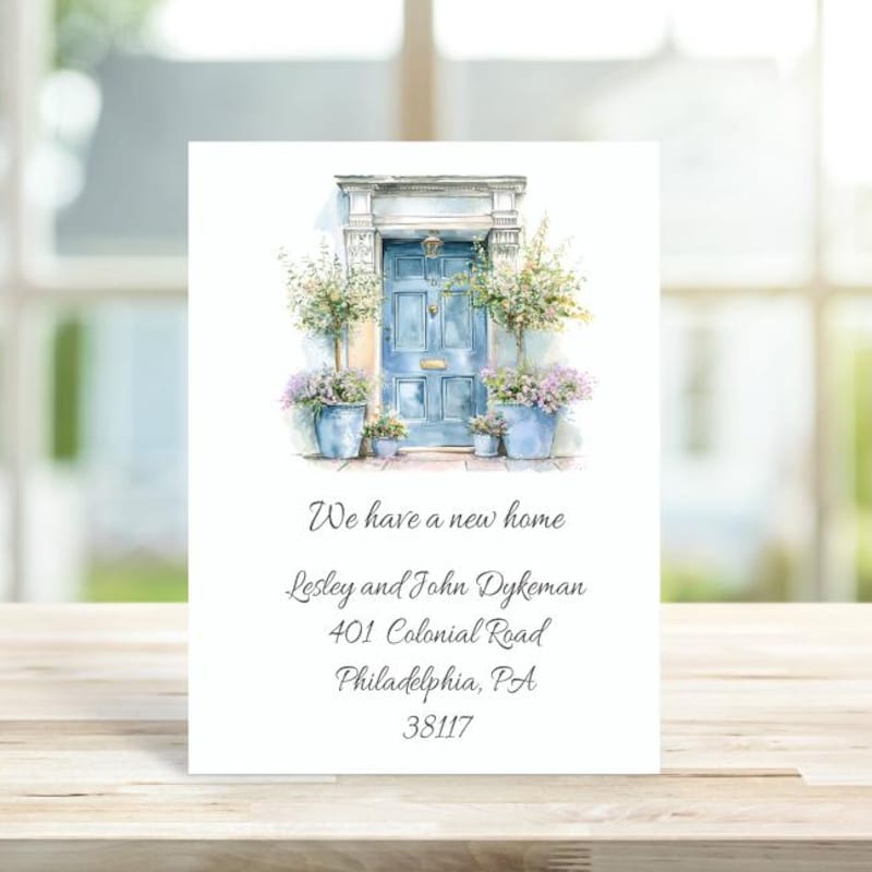 New Address Card - Etsy