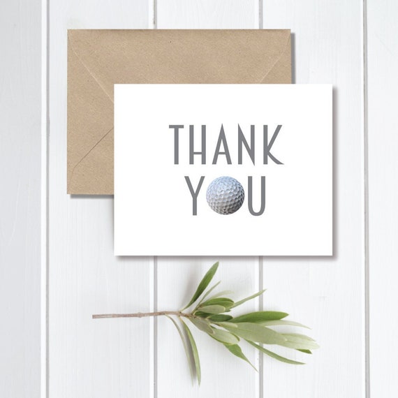 Thank You Cards Golf Themed Cards Golf Thank You Cards Golf - Etsy