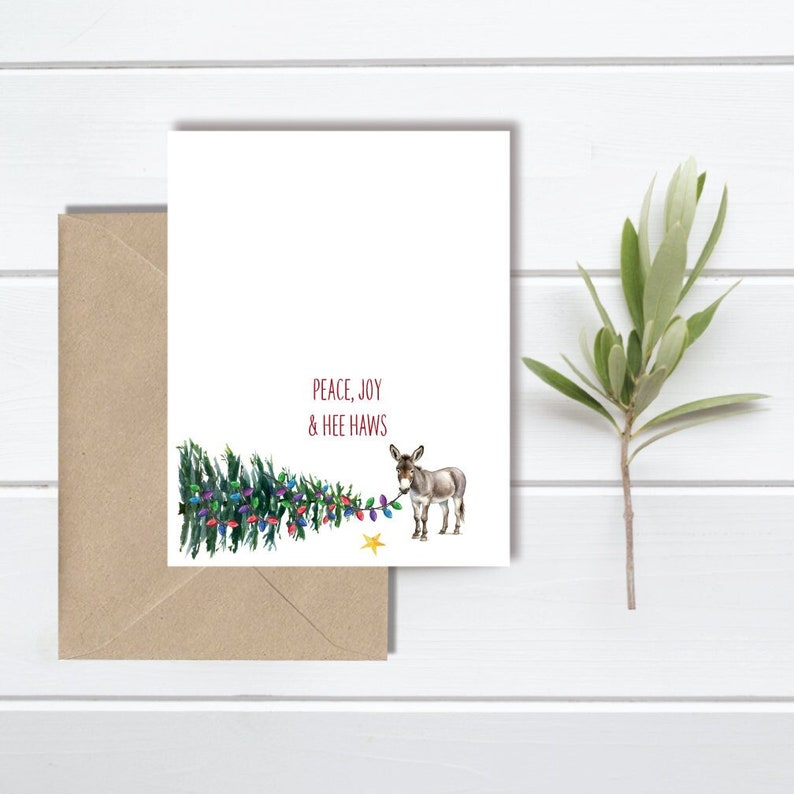 Christmas Cards, Donkey, Holiday Cards, Donkey Christmas Cards ...