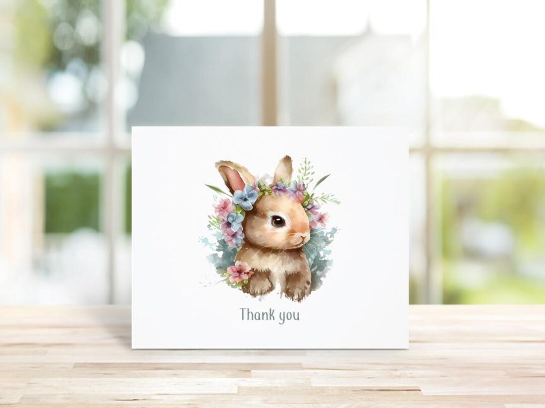 Rabbit, Rabbit Stationery, Rabbit Owners, Personalized Note Cards ...