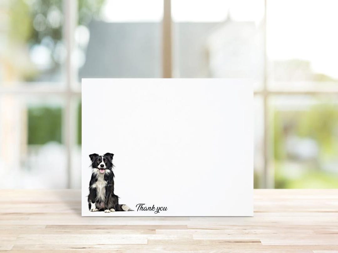 Border Collie Note Cards, Border Collie Sationery, Border Collie, Dog ...