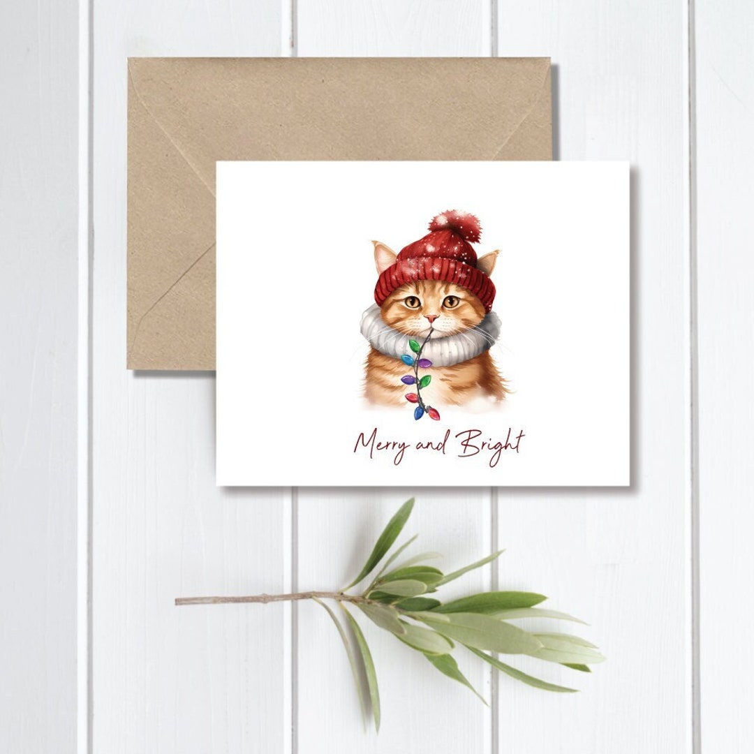 Christmas Cards, Cats, Holiday Cards, Cat Christmas Cards, Christmas ...