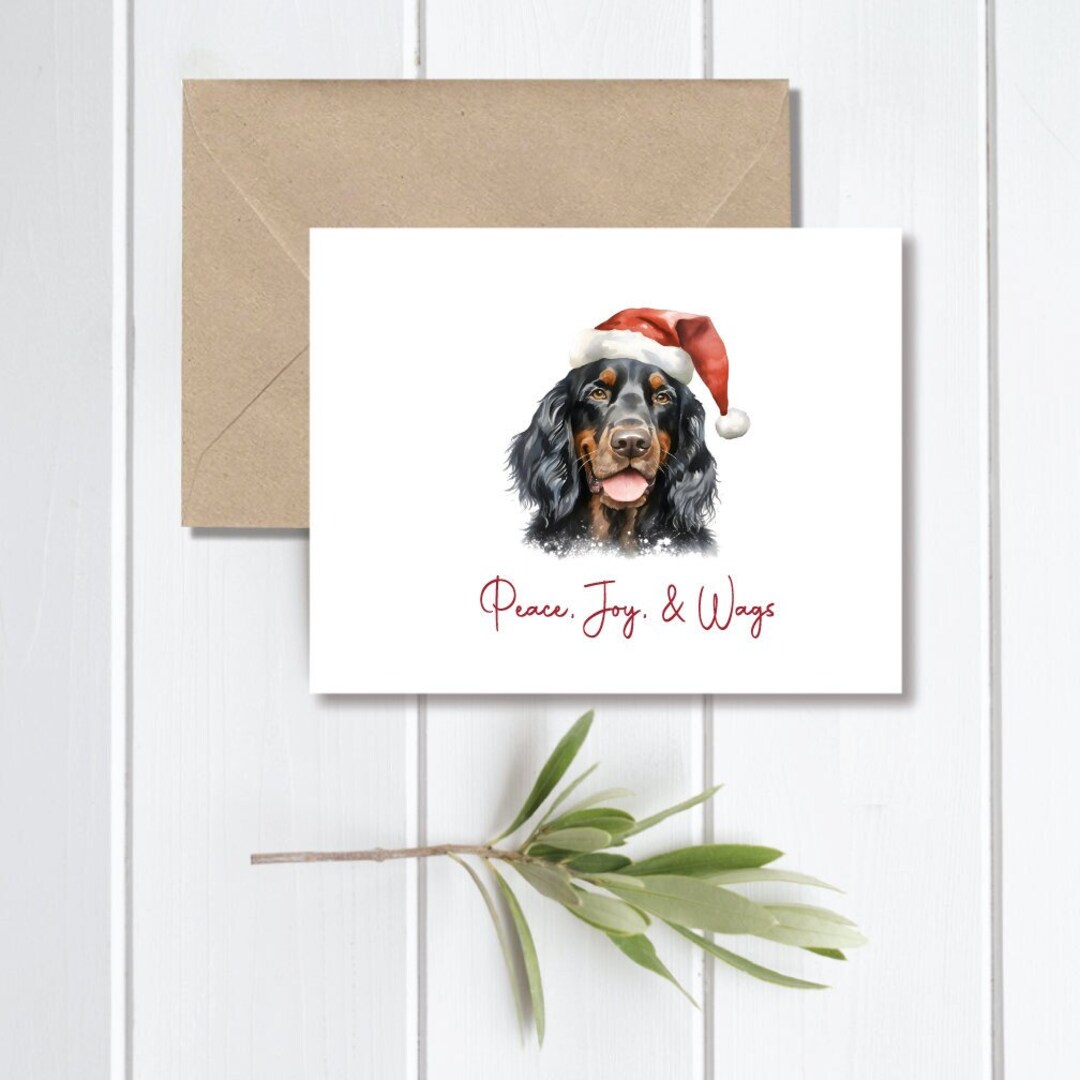 Gordon Setter Christmas Cards, Gordon Setter, Dogs, Dog Stationery, Dog ...