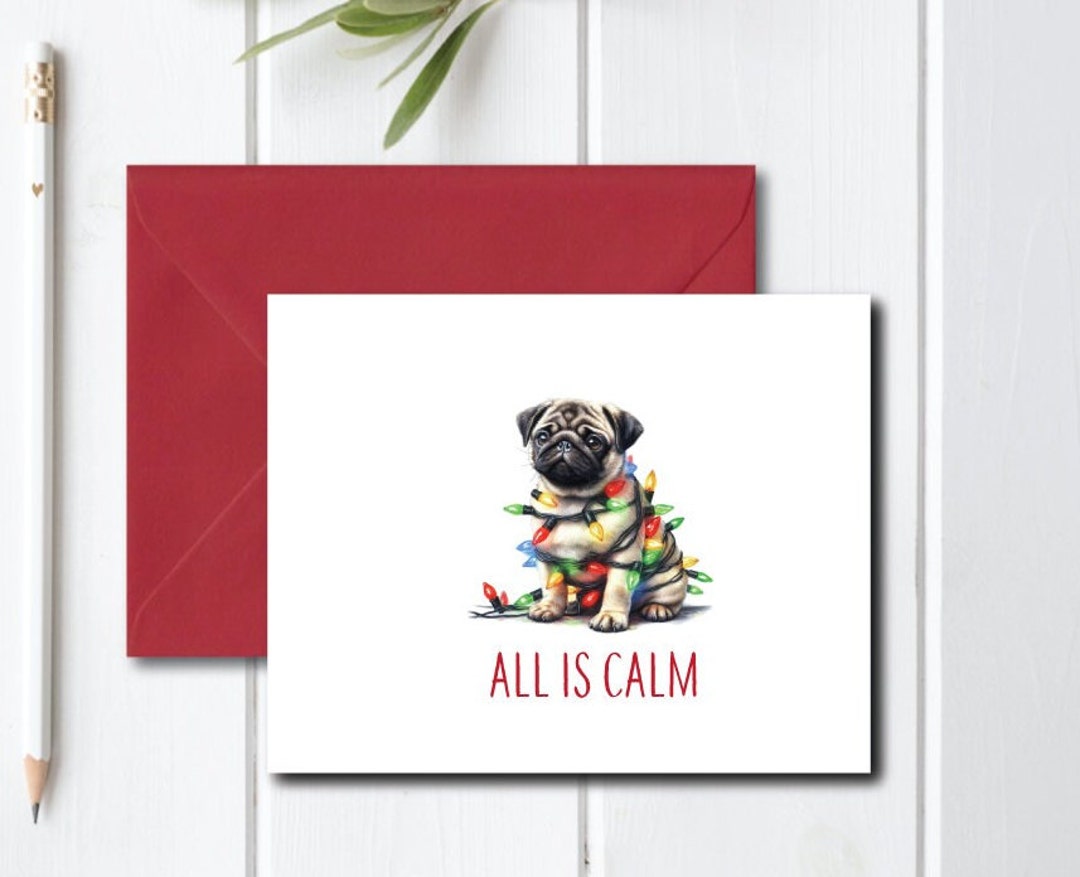 Dog Christmas Cards, Holiday Card Set, Dogs, Dog Stationery, Dog Cards ...