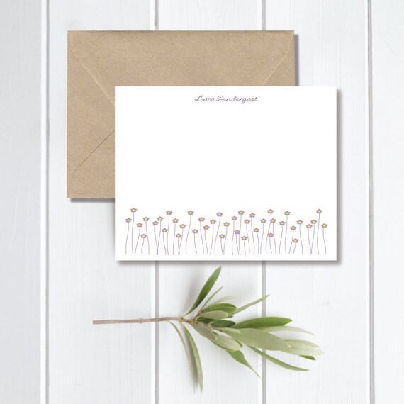Floral Note Cards Thank You Notes Flower Note Cards Thank - Etsy