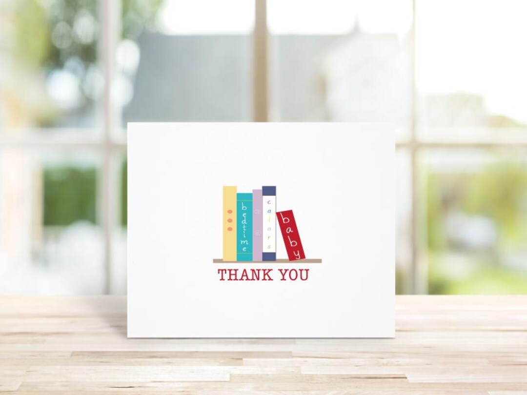 Bring a Book, Bring a Book Thank You Cards, Thank You Cards, Baby Book ...