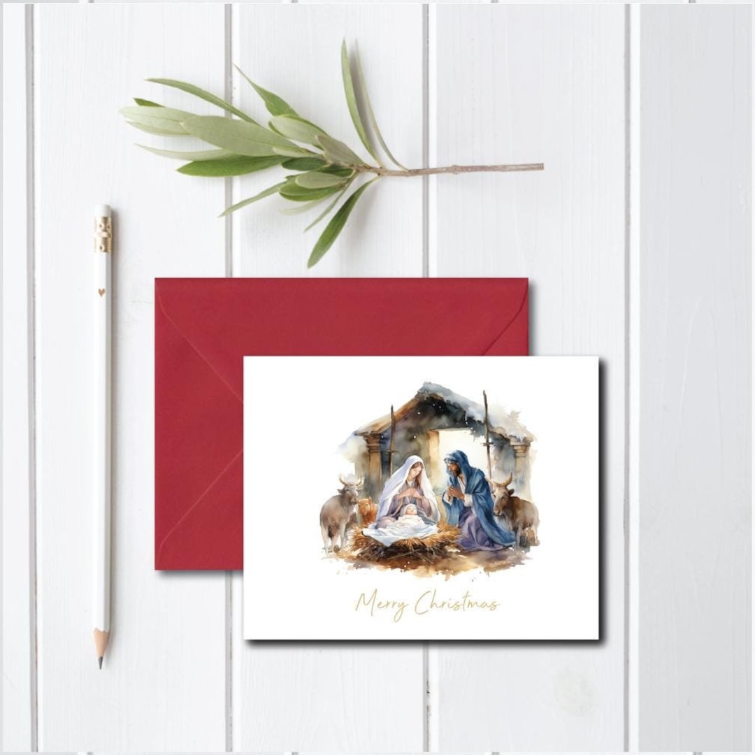 Christmas Cards, Nativity Scene, Nativity Christmas Cards, Religious ...