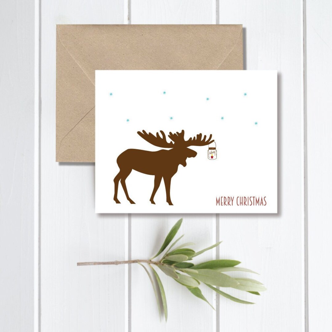 Moose, Moose Christmas Cards, Christmas Cards, Holiday Cards, Christmas ...