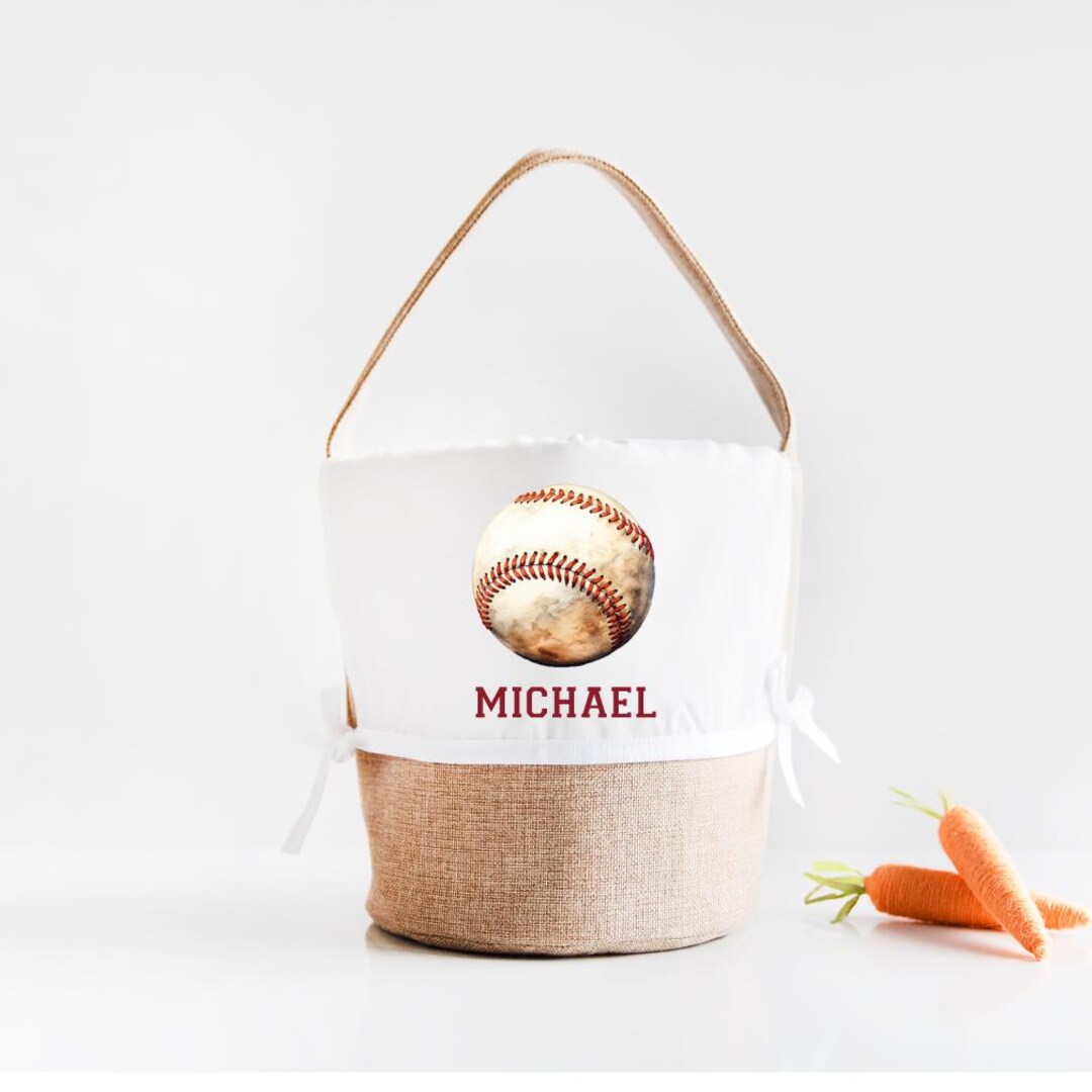 Easter Basket, Easter Basket for Baseball Player, Personalized Easter ...