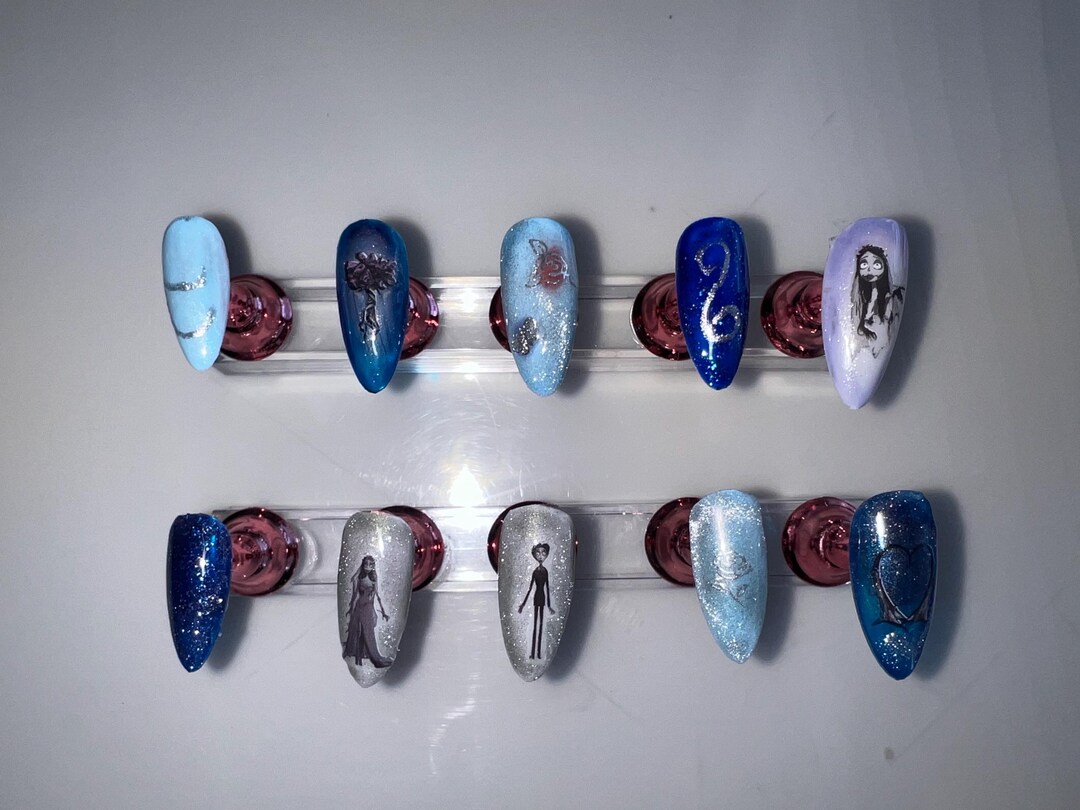 Corpse Bride Inspired Press on Nails - Etsy