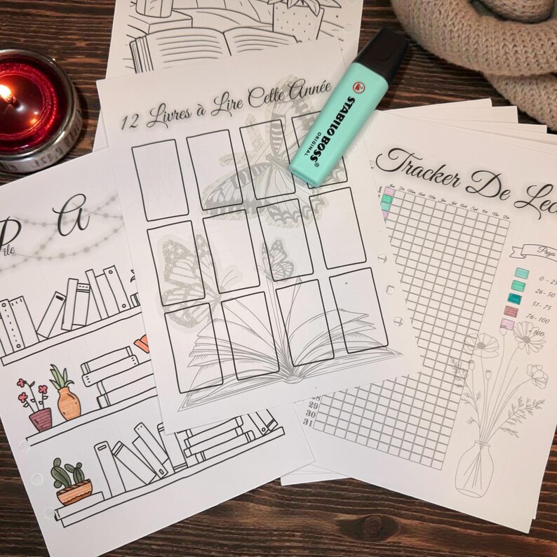 Printable Romance Reading Journal | Cozy Reading Journal | Reading ...