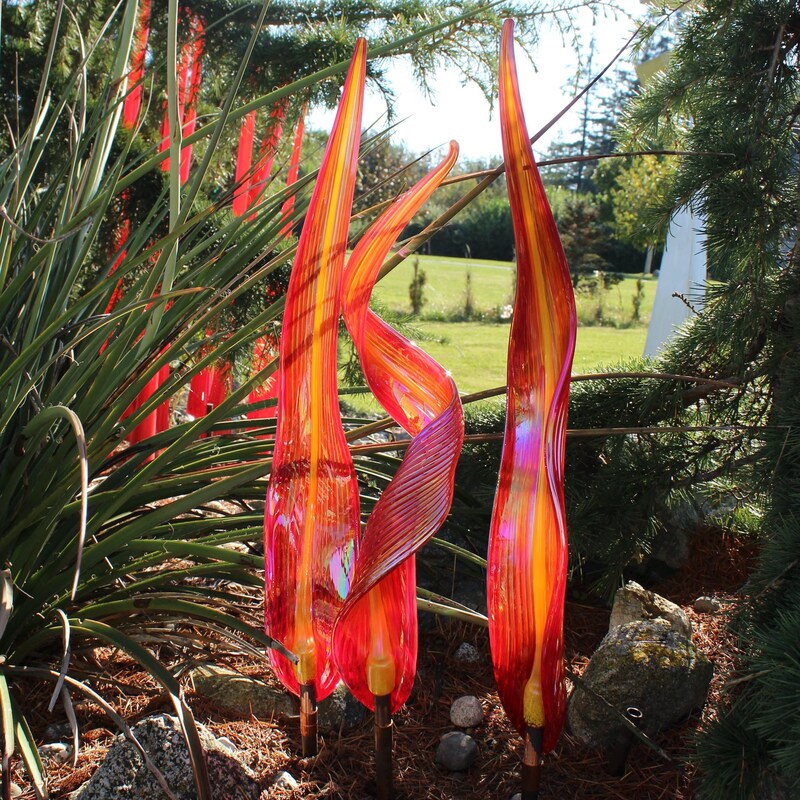 Glass Garden Art - Etsy