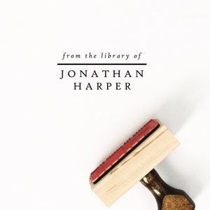 Library Stamp, Book Stamp, From the Library of Stamp, Ex Libris ...