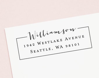 Self Inking Return Address Stamp Custom Stamp Personalized - Etsy