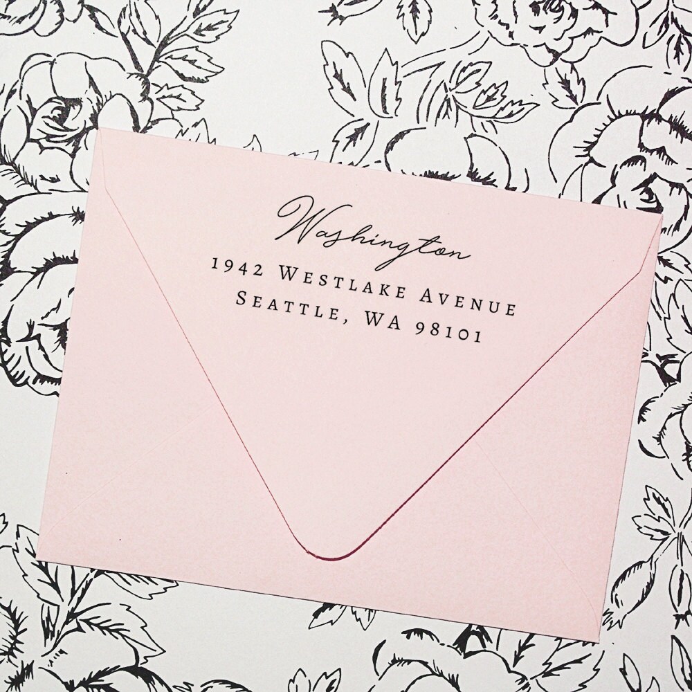 Self Inking Return Address Stamp Custom Stamp Personalized - Etsy