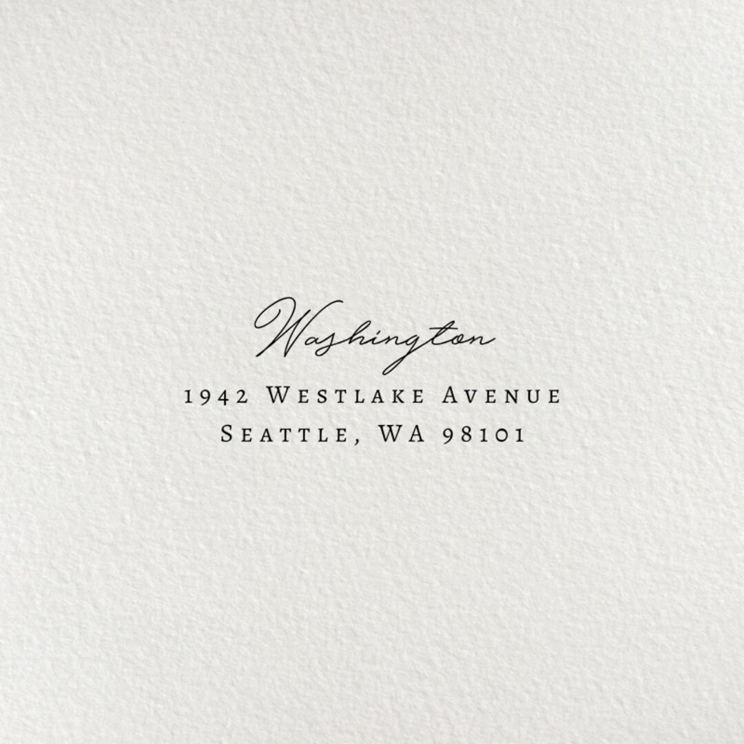 Self Inking Return Address Stamp, Custom Stamp, Personalized Stamp ...