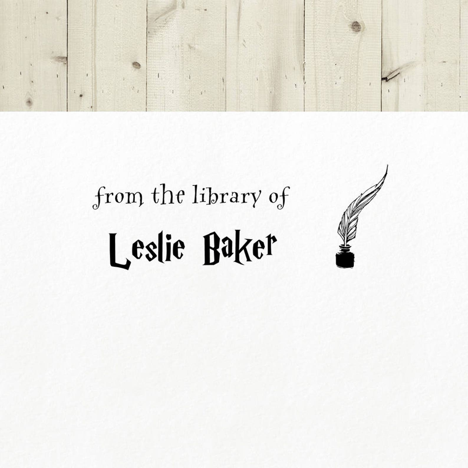 Library Stamp Book Stamp Wizard Stamp Self Inking Stamp - Etsy