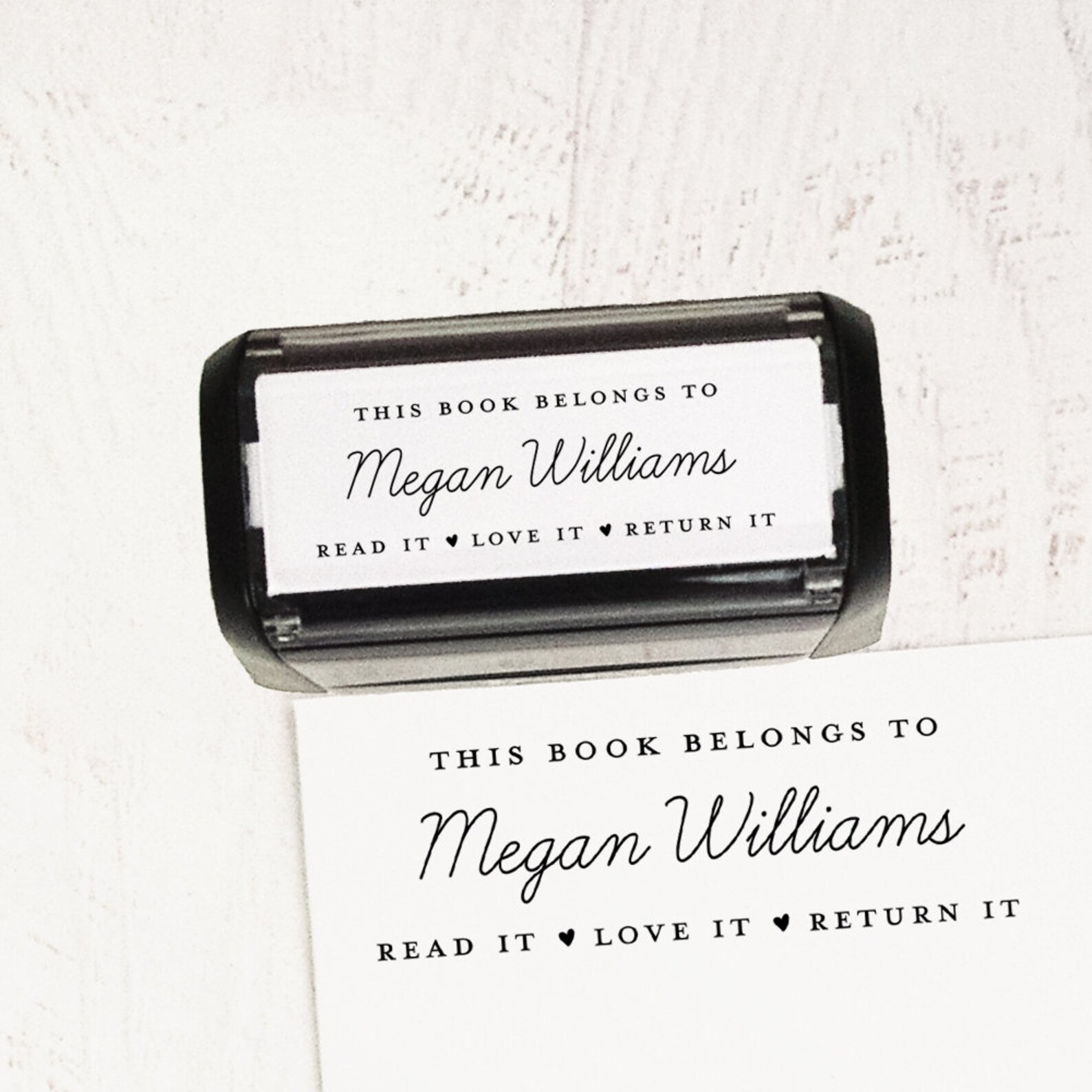 Library Stamp, Book Stamp, This Book Belongs To, Gifts for Book Lovers ...