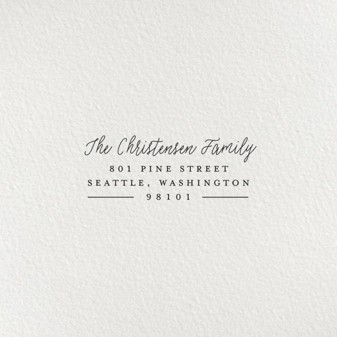 Return Address Stamp, Self Inking Address Stamp, Family Stamp ...