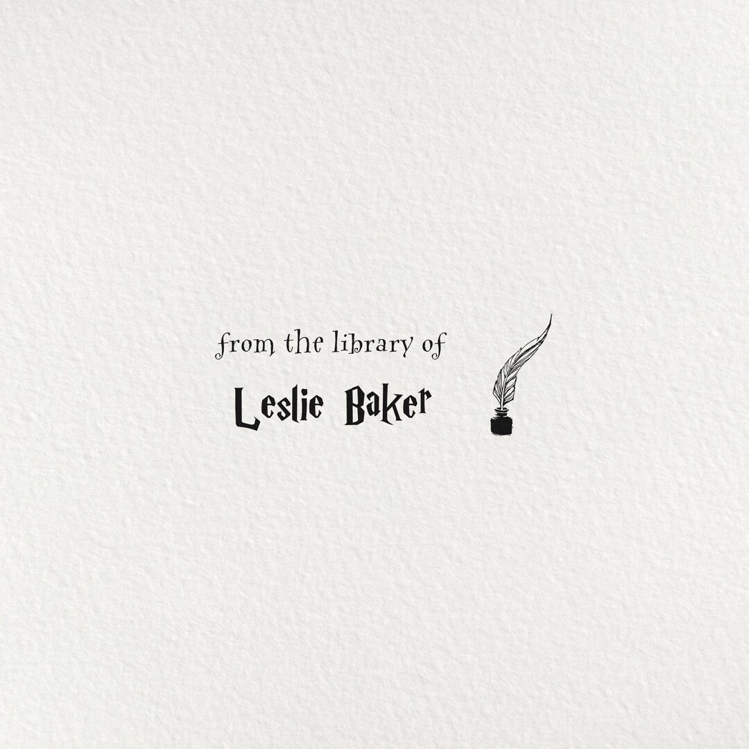 Library Stamp, Book Stamp, Wizard Stamp, Self Inking Stamp, Gifts for ...