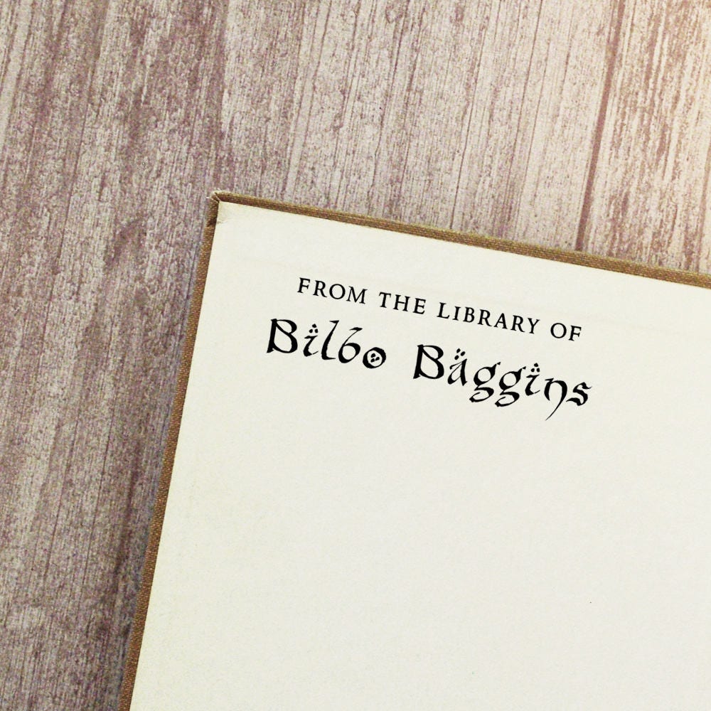 Library Stamp Book Stamp Self Inking Stamp Gifts for Book | Etsy