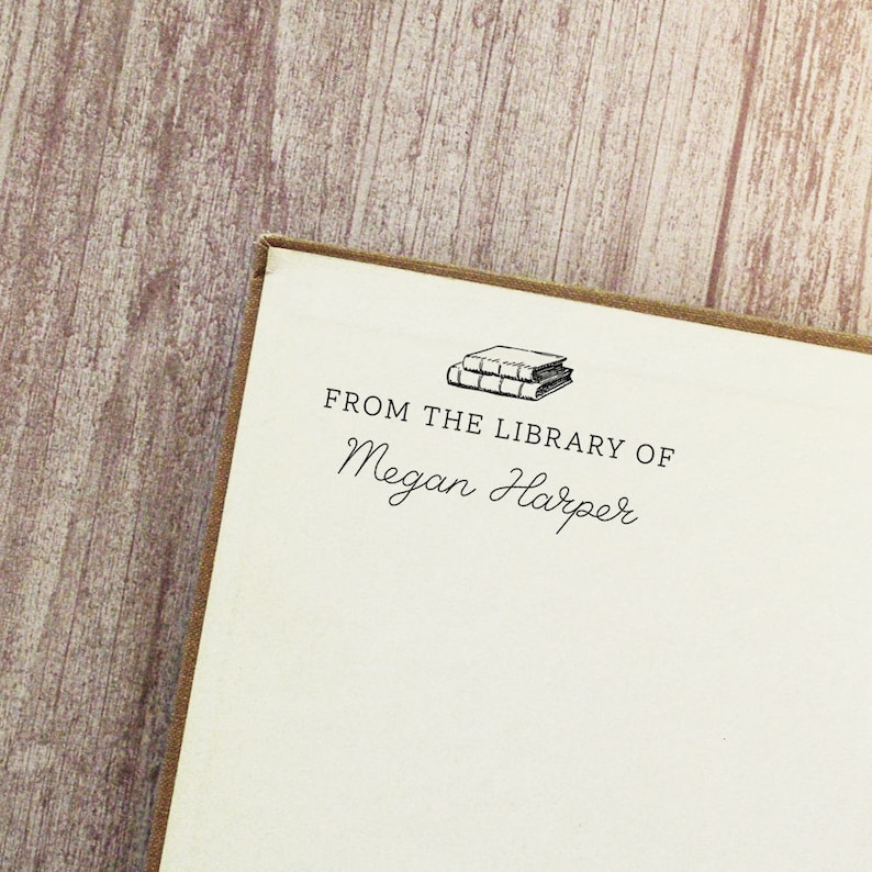 Book Stamp Library Stamp Self Inking Stamp Gifts for Book - Etsy