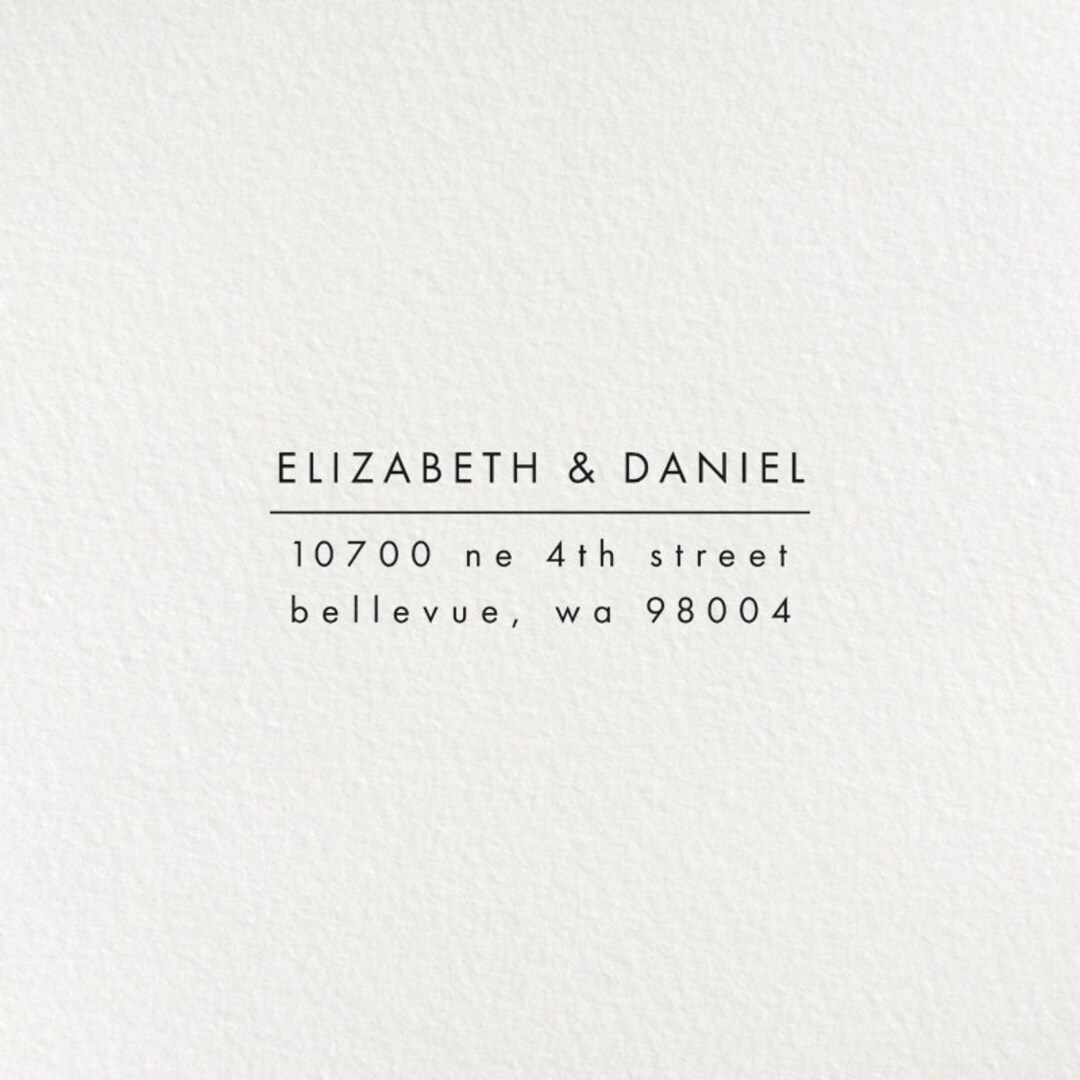 Modern Return Address Stamp, Self Inking Address Stamp, Minimal Stamp ...