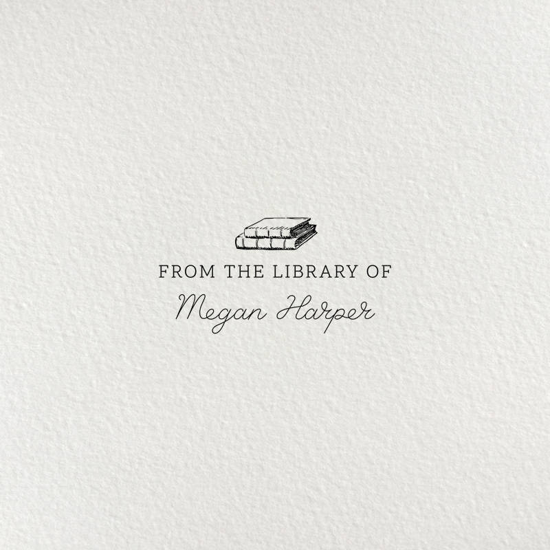 Personalized Book Stamp Self Inking Library Stamp From the - Etsy