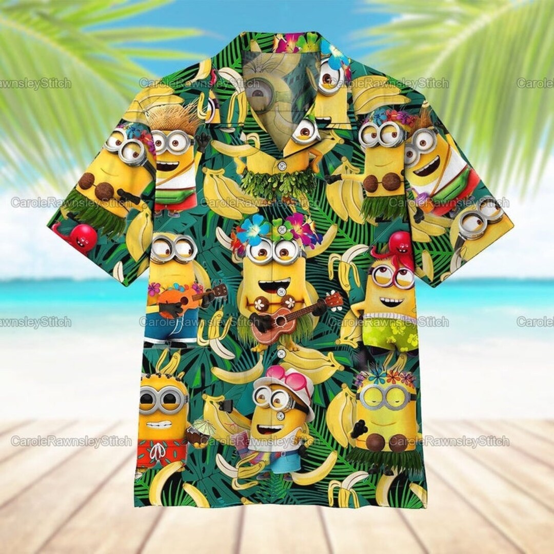 Minions Banana Hawaiian Shirt Minions Aloha Shirt Beach - Etsy