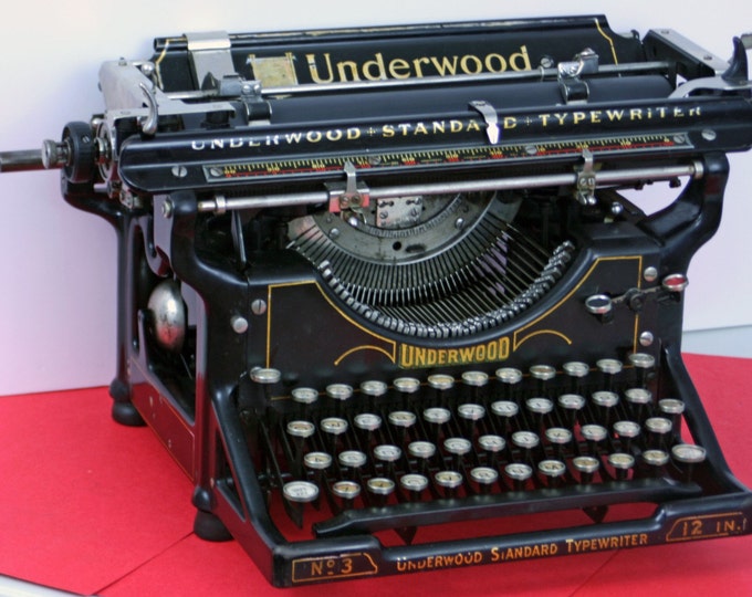 1926 Underwood No. 3 Standard 12" Typewriter Restored. - Etsy