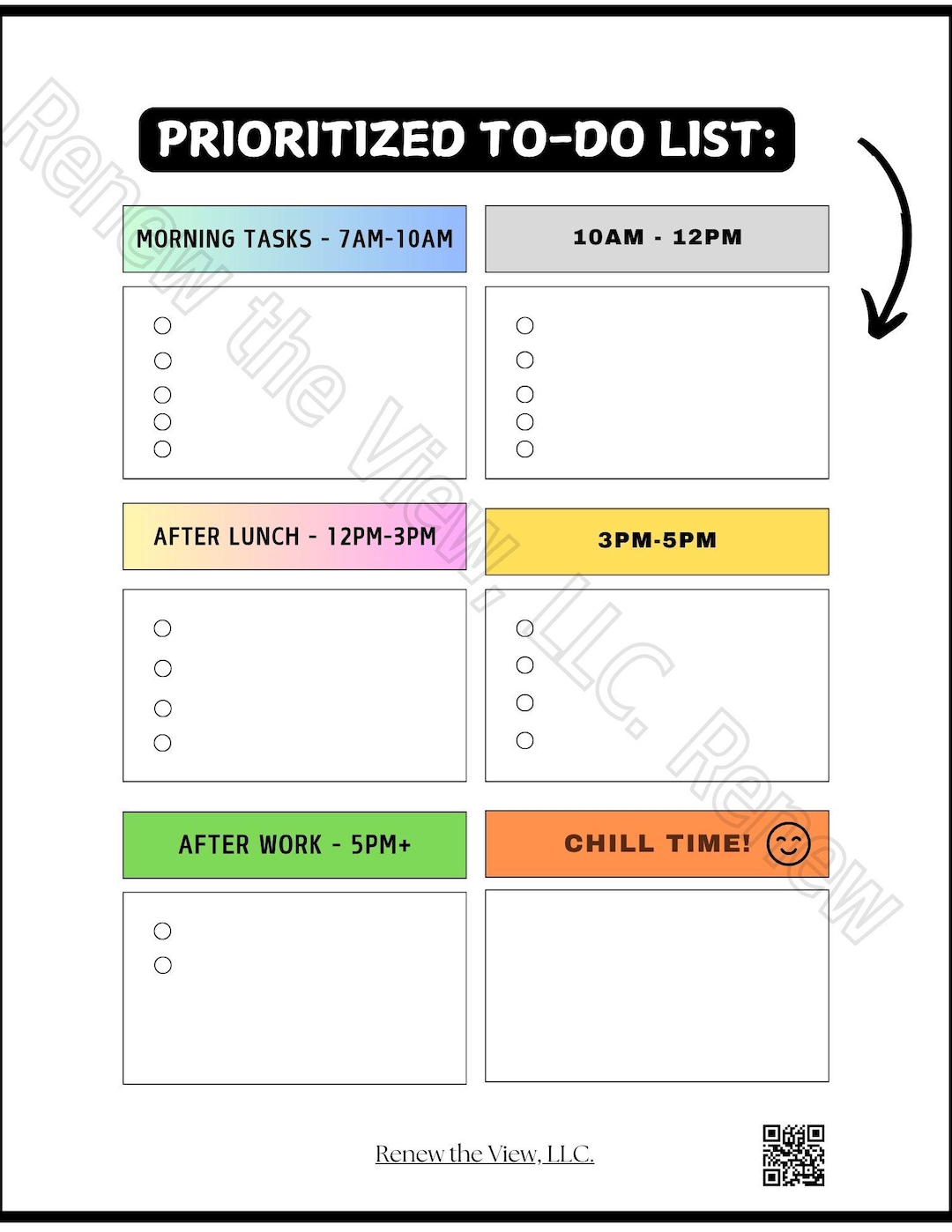 PRIORITIZED TO-DO List! Effectively Organize Tasks With Time Blocks ...