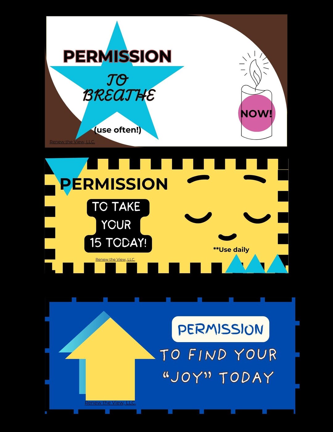 GIVE YOURSELF PERMISSION Slip! Self-care Printables: Dare to Self-care ...