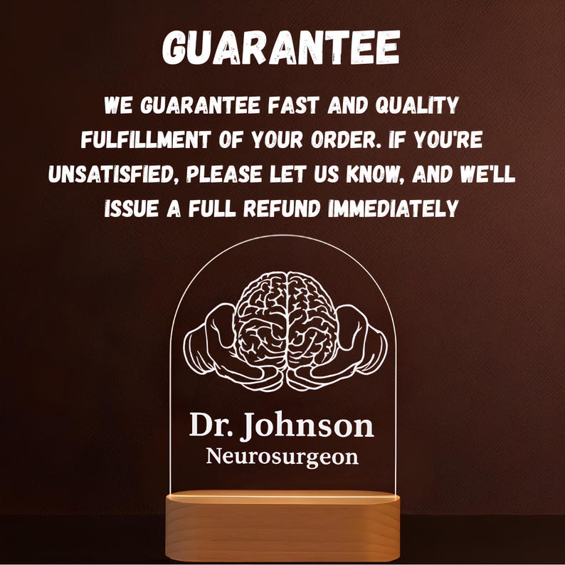 Personalized Neurosurgeon Gift: Custom LED Night Light, Medical ...